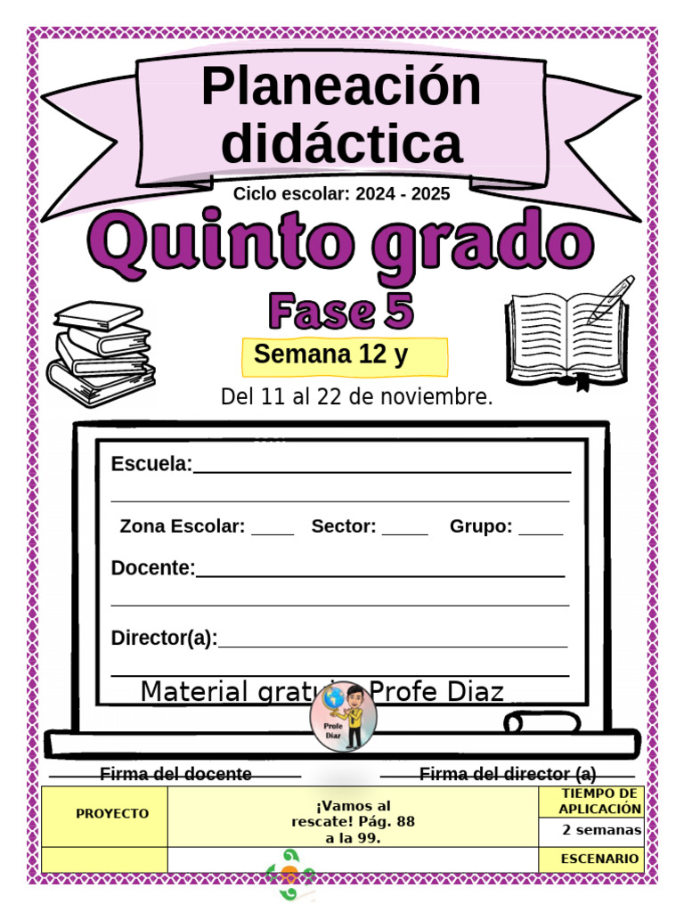 5° s12 y 13 Planeación Ddact - Profe Diaz | PDF | Biodiversidad | Américas