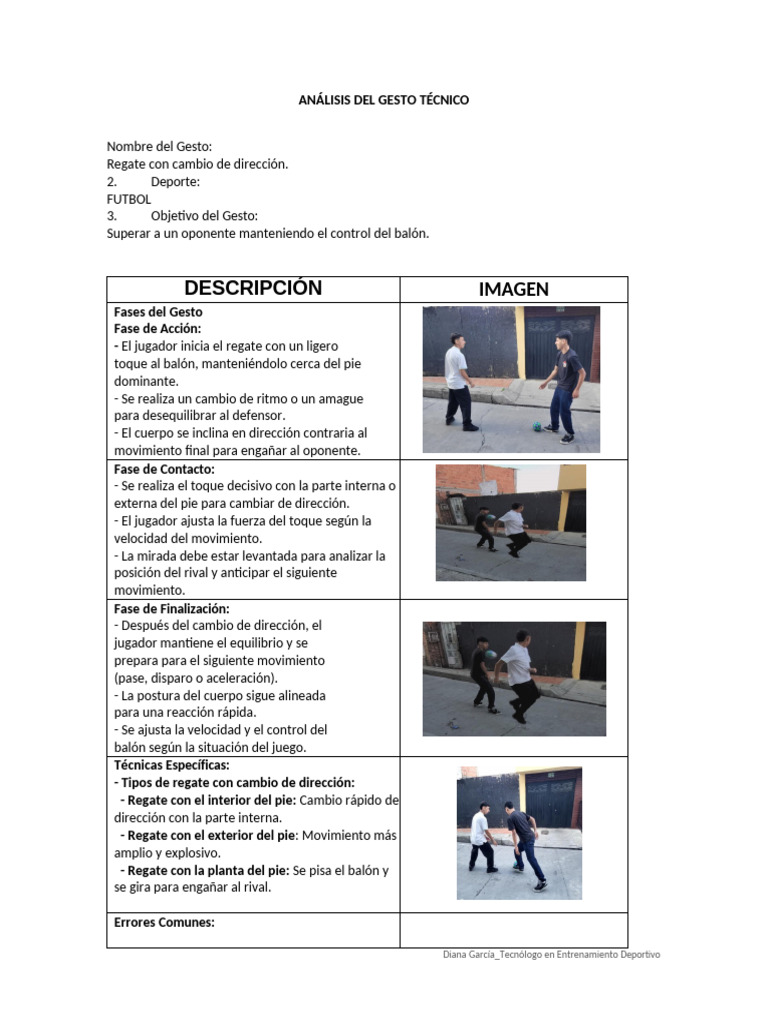ANÁLISIS DEL GESTO TÉCNICO - Parte 2..0 | PDF