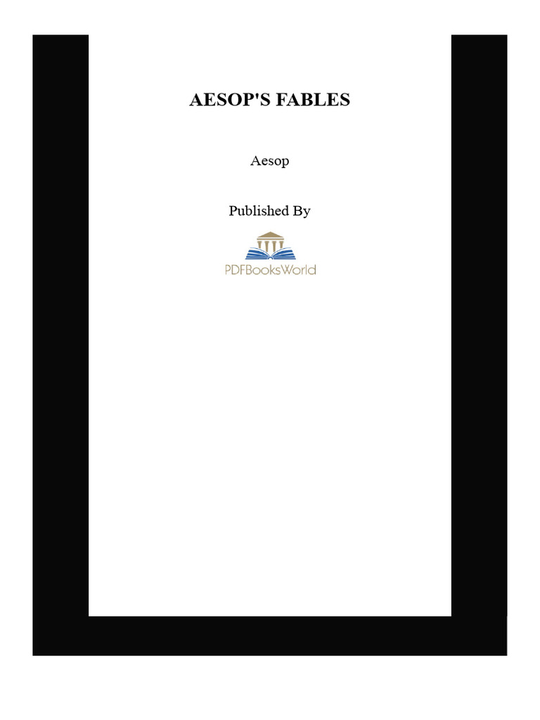 AESOP'S FABLES - Aesop - PDFBooksWorld | PDF