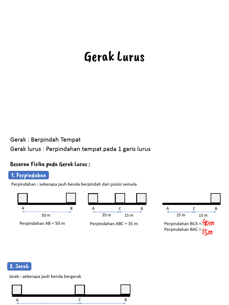 Gerak Lurus | PDF