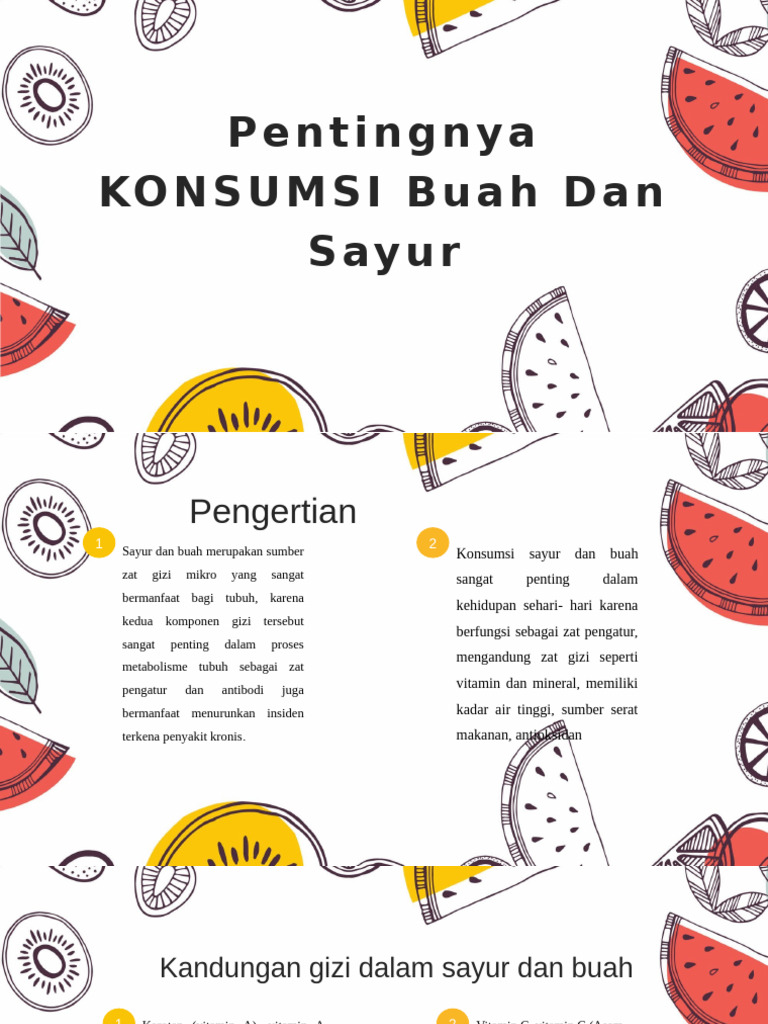 Manfaat Sayur dan Buah untuk Kesehatan | PDF