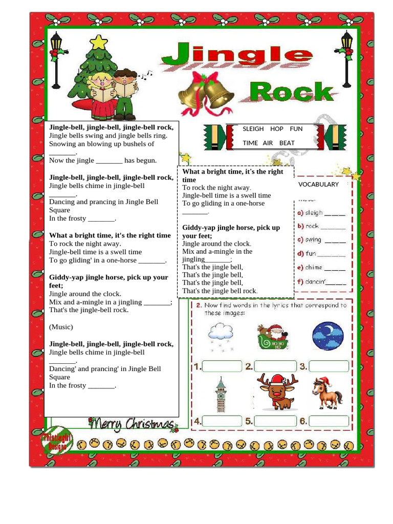 Lyrics Jingle Bell Rock | PDF