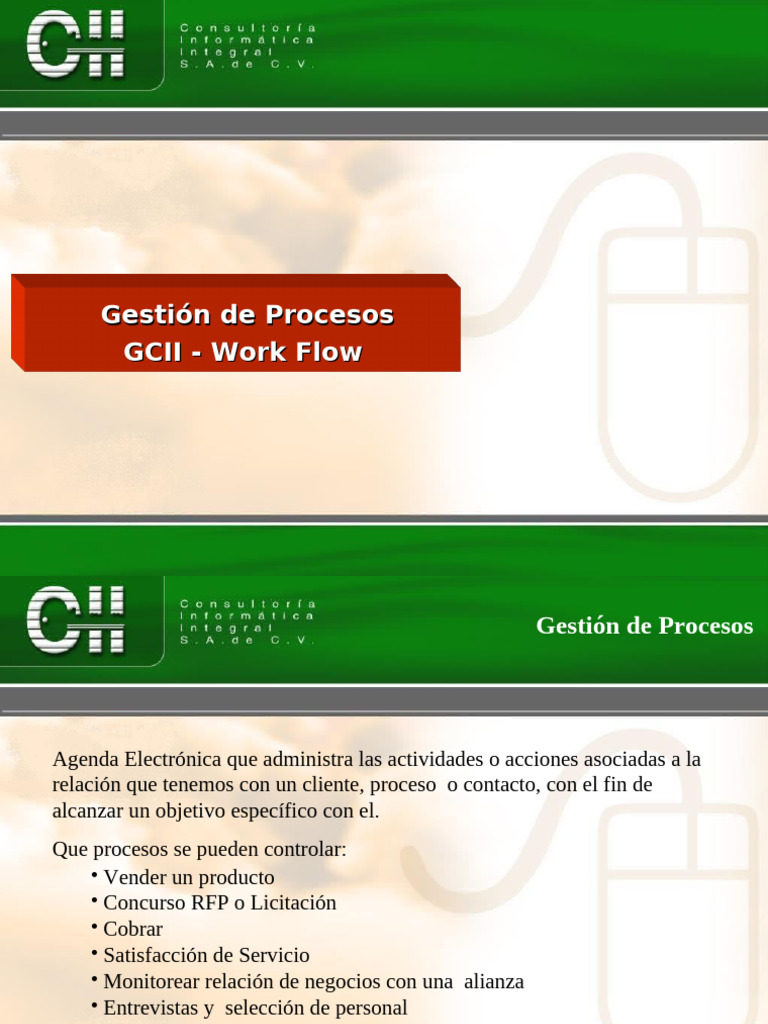 Gestion de Procesos Work Flow Practica | PDF | Cliente | Planificación
