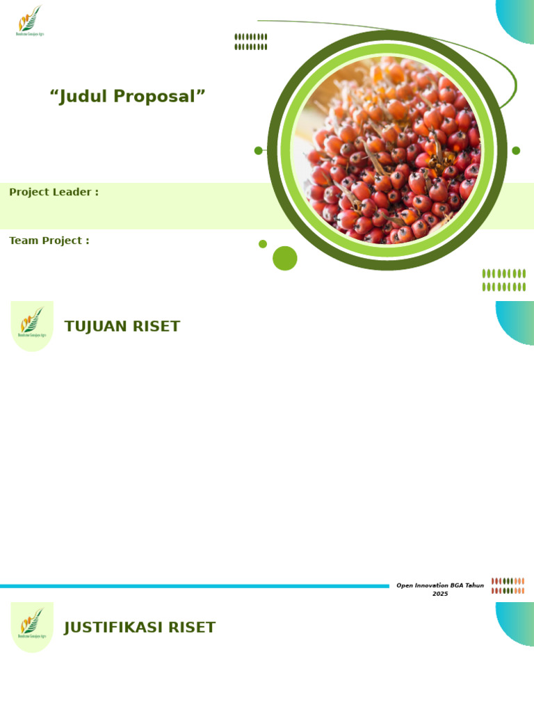 Template Proposal Open Innovation 2025 | PDF