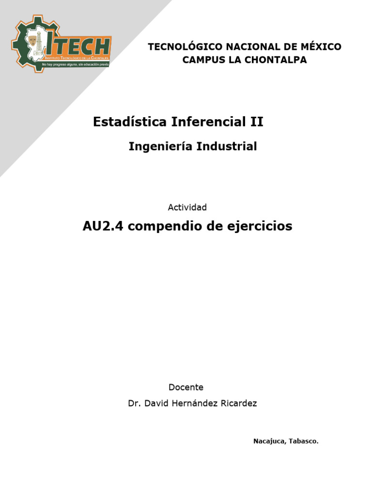 Ejercicios U2. EI2 | PDF | Matemáticas Aplicadas