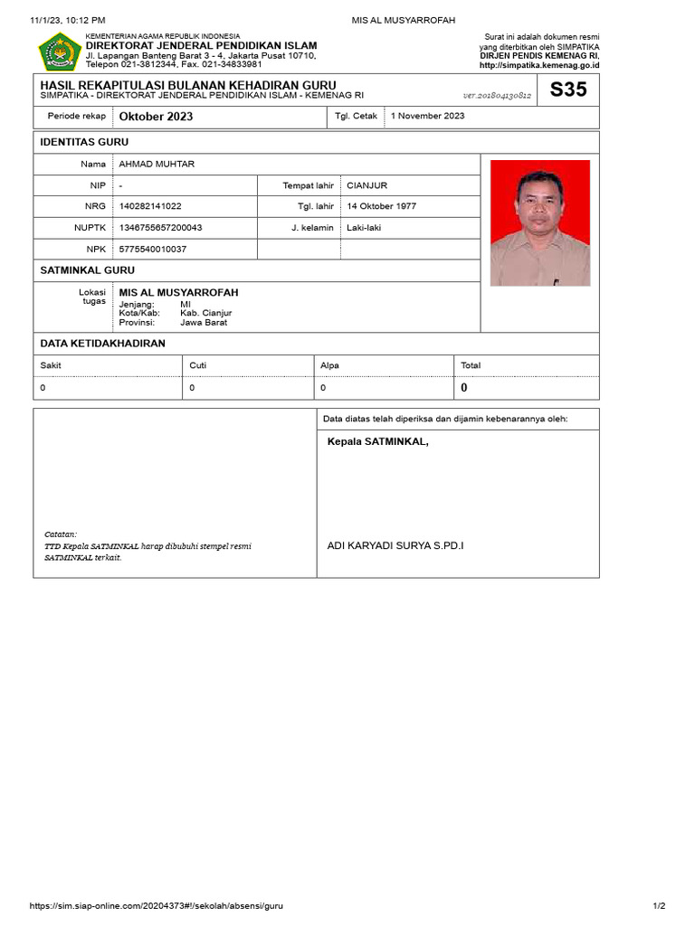 S35 Okt Pa Ahmad | PDF