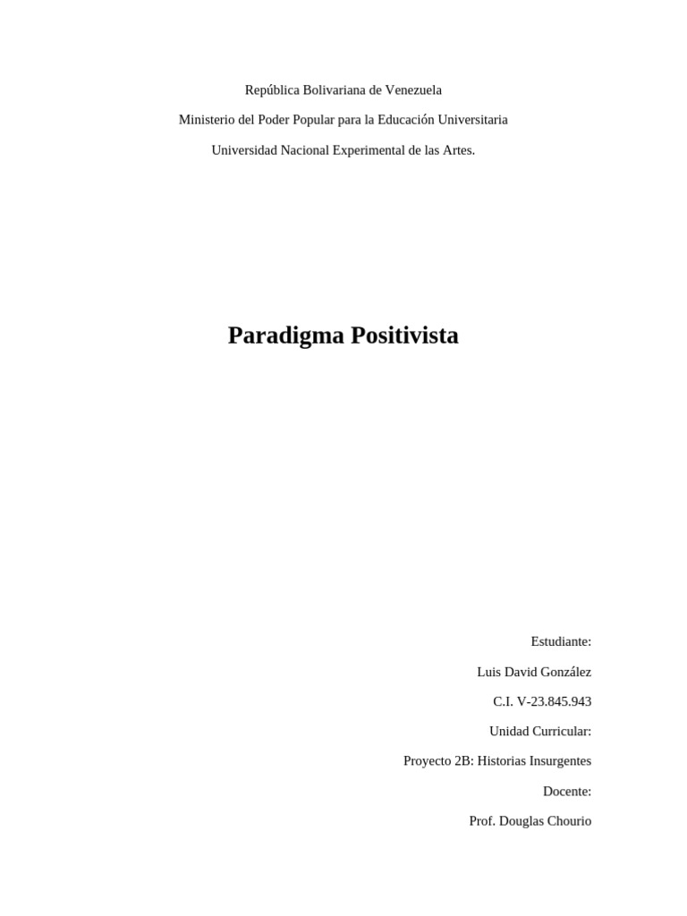 El Historicismo | PDF | Positivismo | Historiografía