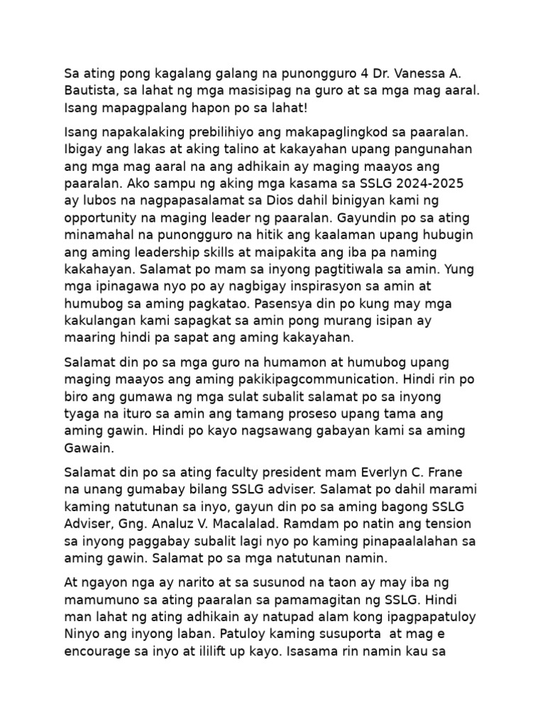 Brylle Closing Remarks | PDF