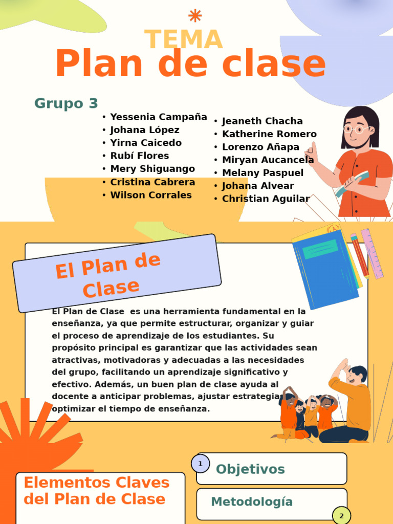 Elementos Clave del Plan de Clase | PDF | Evaluación | Enseñando