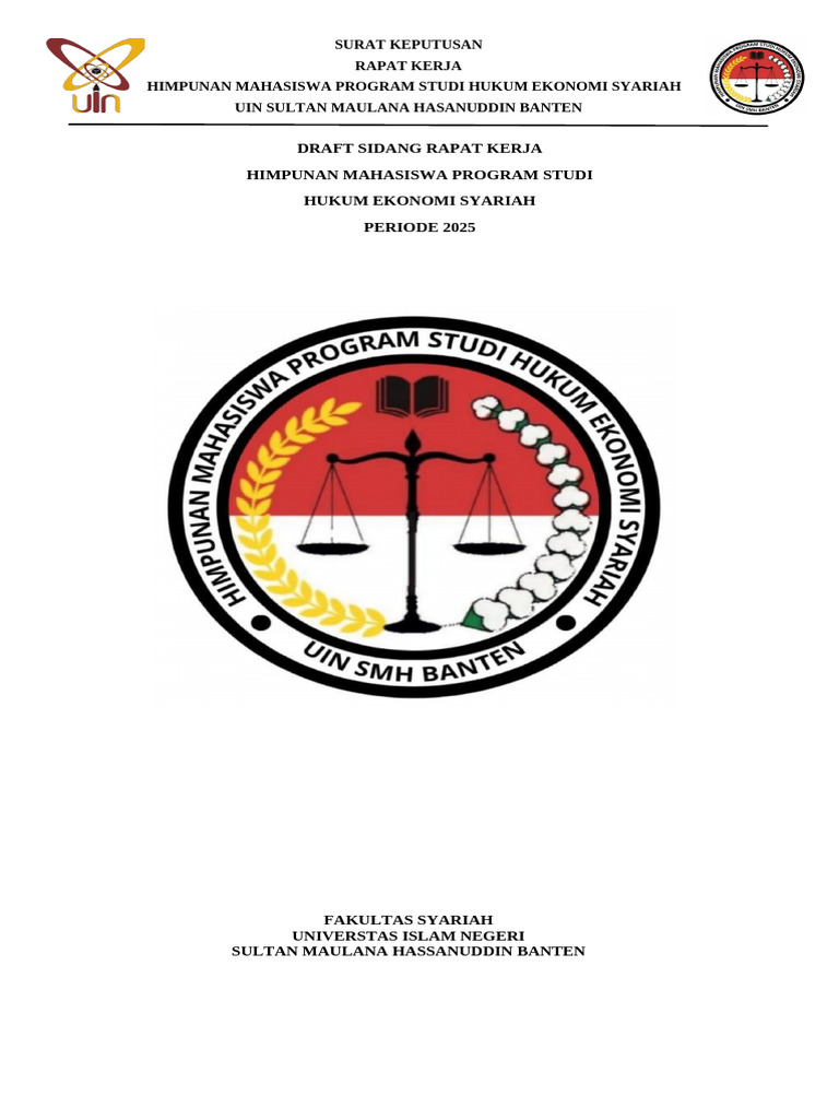 Draft Sidang Raker 2025 | PDF