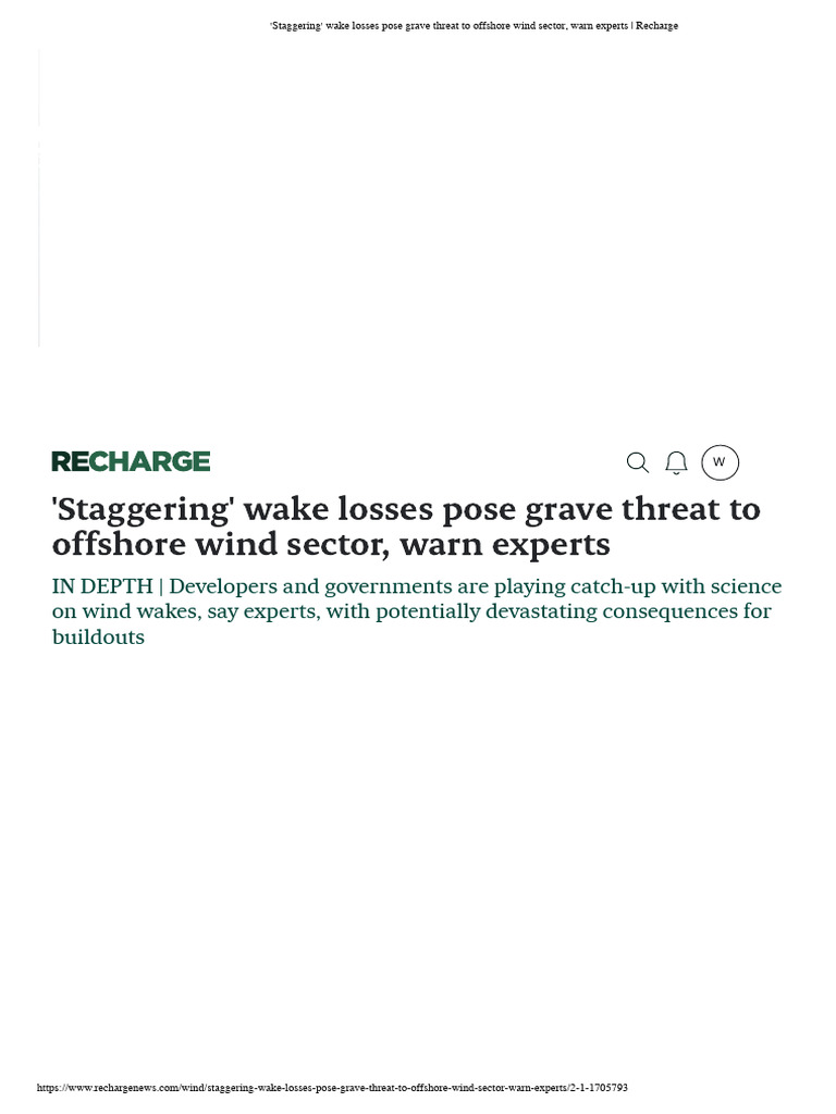 Offshore Wind Sector Faces Wake Loss Crisis | PDF | Offshore Wind Power ...