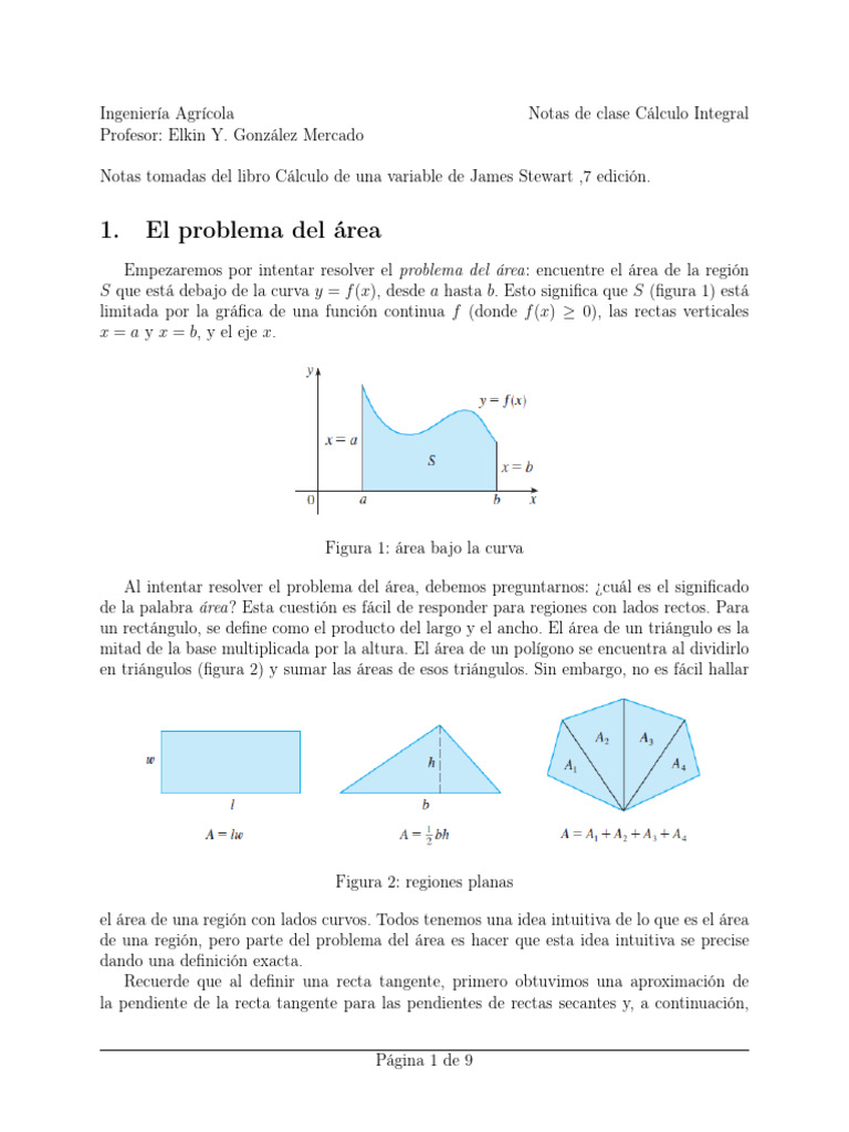 Area de Una Curva | PDF | Triángulo | Rectángulo