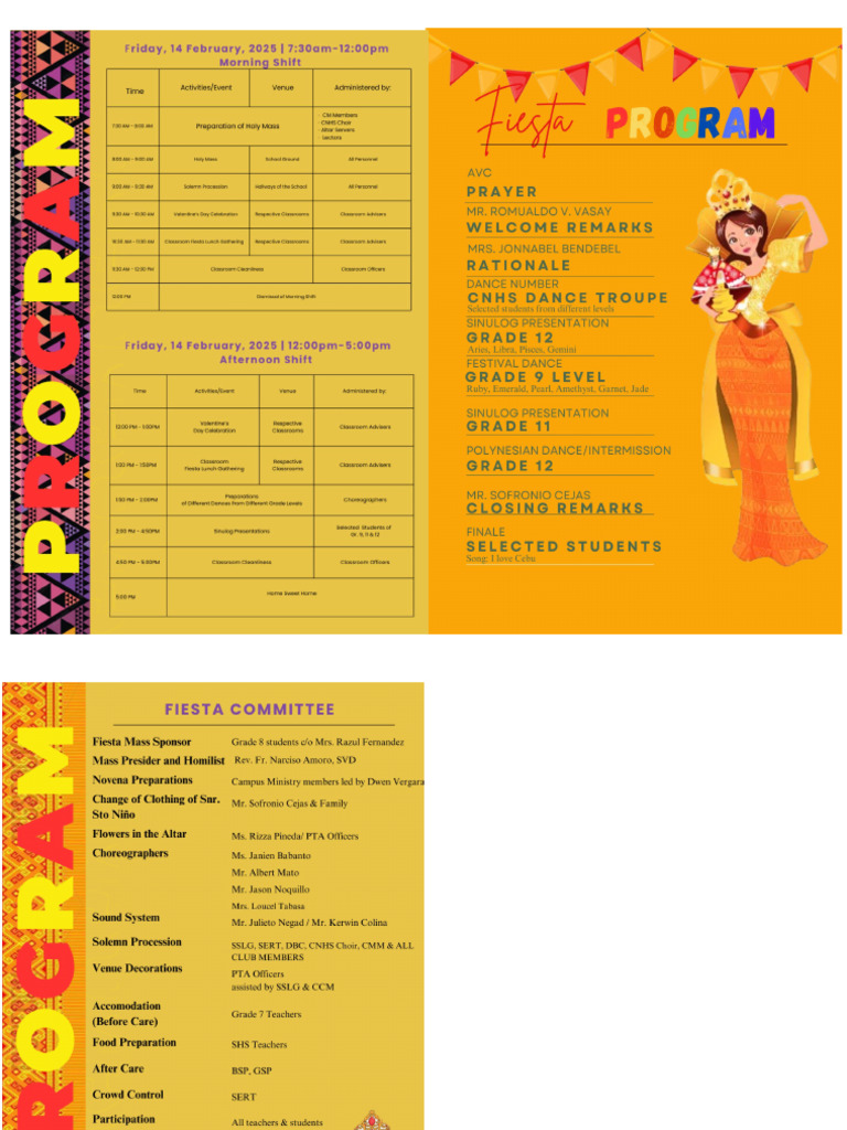 Sinulog 2025 Program | PDF