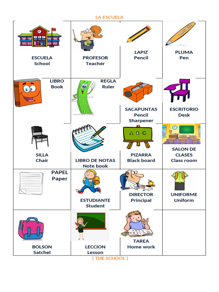 Loteria en Ingles | PDF