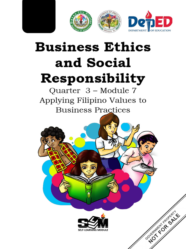 Filipino Values in Business Ethics Module | PDF | Learning | Self Esteem