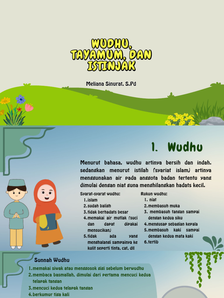 Wudhu, Tayamum, Dan Istinjak | PDF