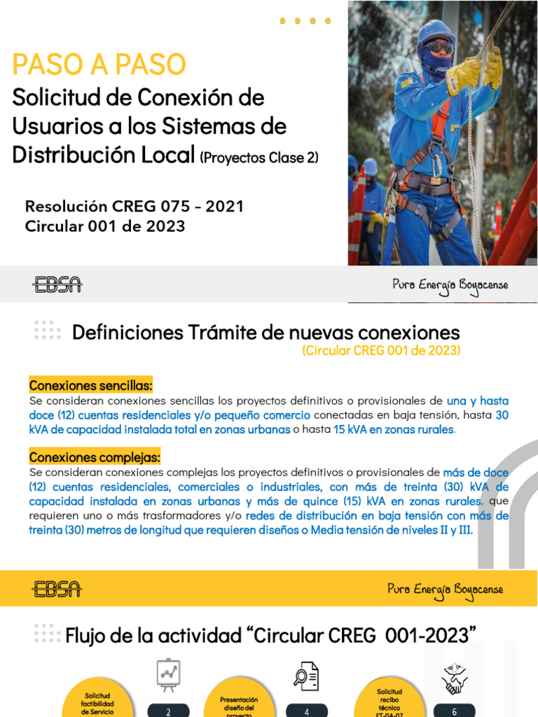 Circular 001 Proyectos Clase 2 V1 EBSA | PDF | Cableado eléctrico | Ingenieria Eléctrica