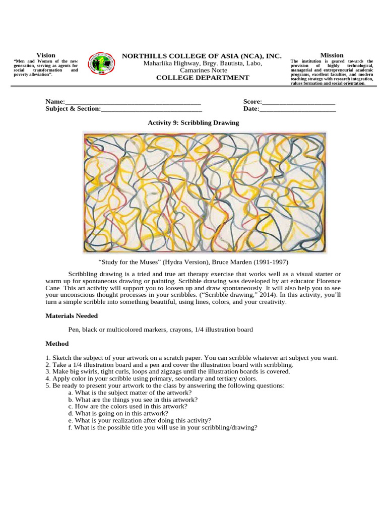 Scribbling Drawing-1 | PDF | Cognition