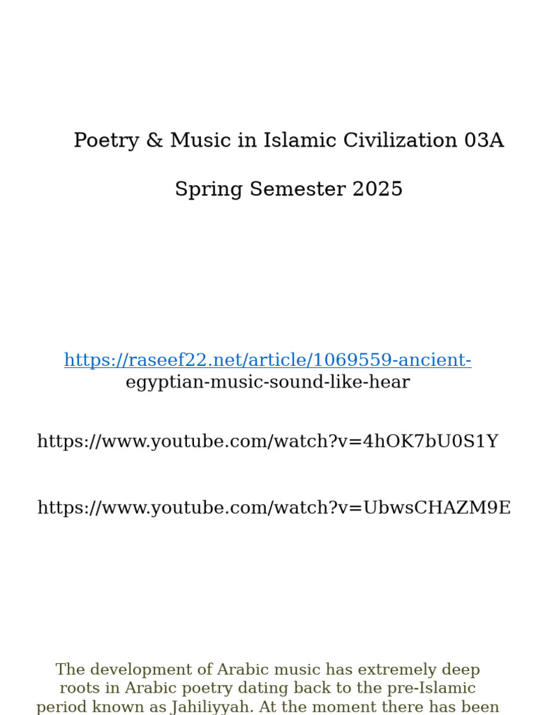 What Is Muslim Civilization 03A Music | PDF | Muhammad