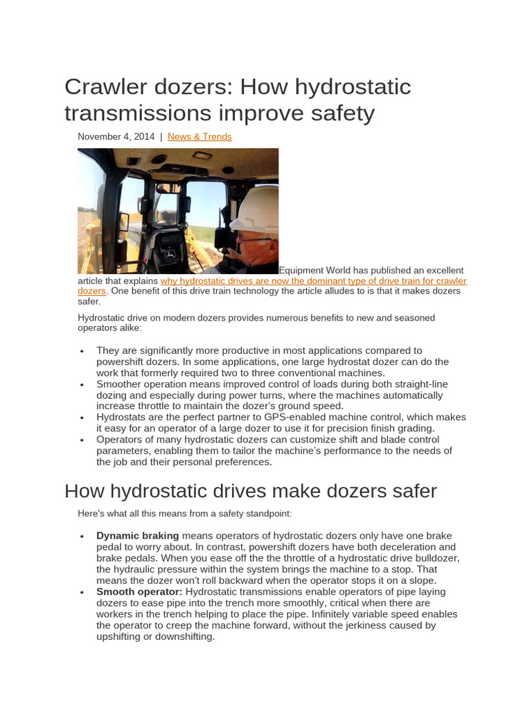 Crawler Dozers | PDF | Manufactured Goods | Machines