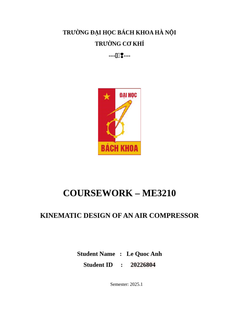 BTL-NLM-Lê-Quốc-Anh | PDF | Engines | Kinematics