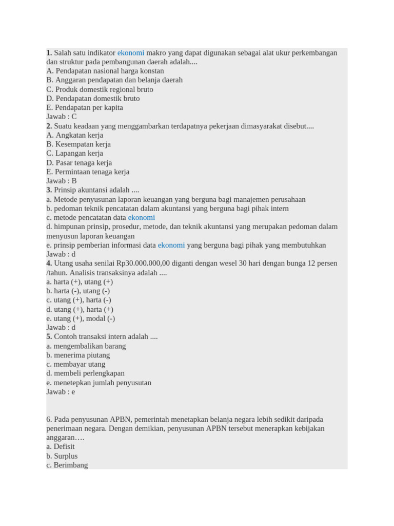 Soal Pas Xi Sma | PDF