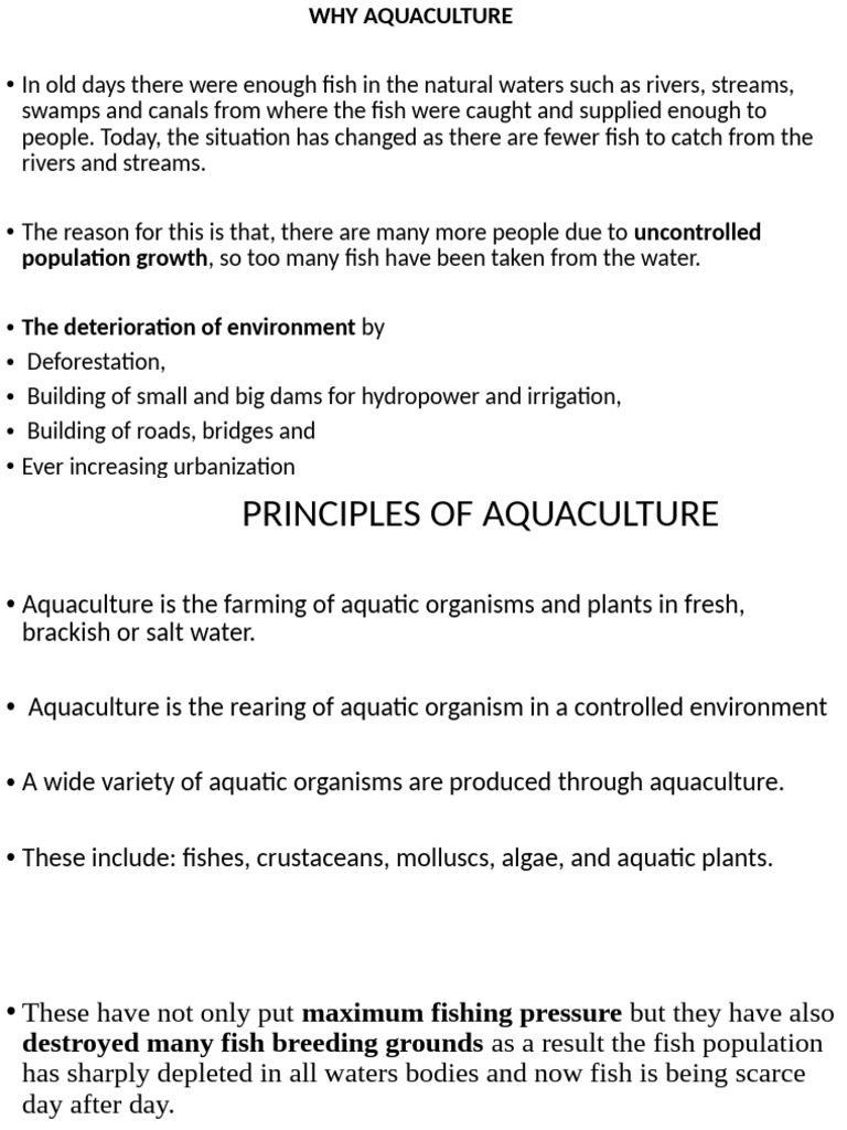 AGN 210 LECTURE 2_040114 | PDF | Aquaculture | Agriculture