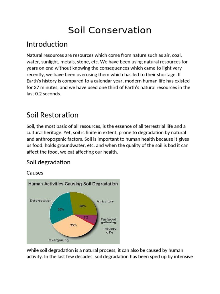 Soil Conservation Methods Explained | PDF | Soil | Environmental Degradation