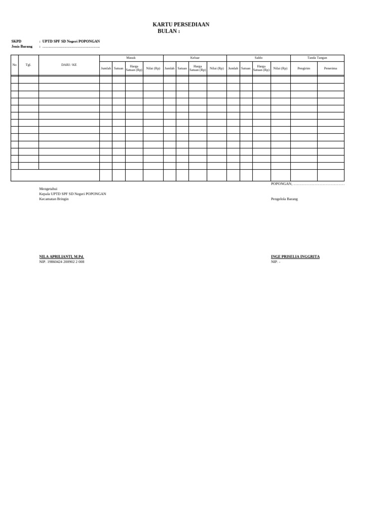 Kartu Persediaan 24 | PDF
