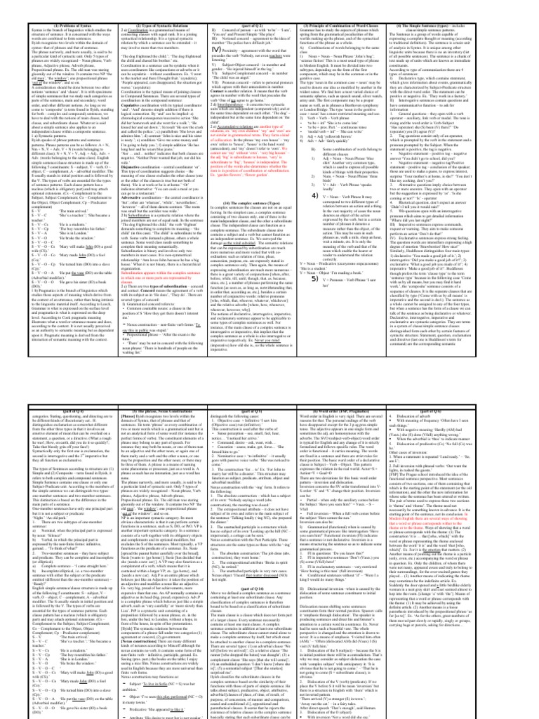 Syntax | Download Free PDF | Phrase | Sentence (Linguistics)