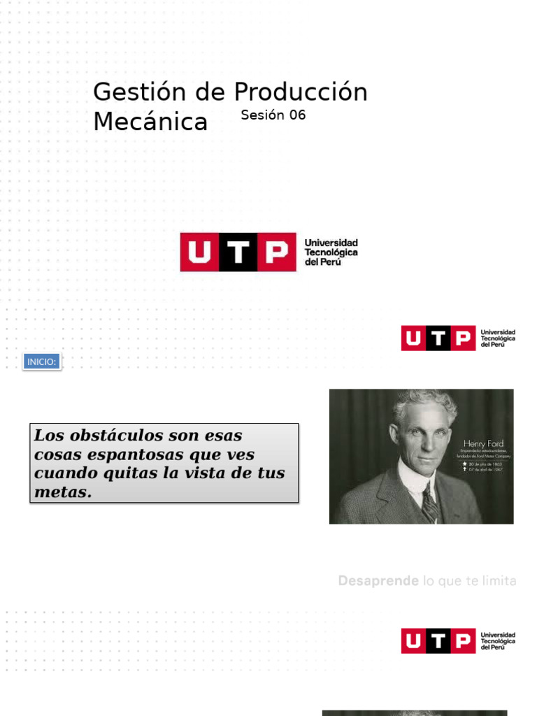 S06 - s01 - Optimizacion de Planificacion de Produccion - UEBGFA | PDF | Lean Manufacturing ...