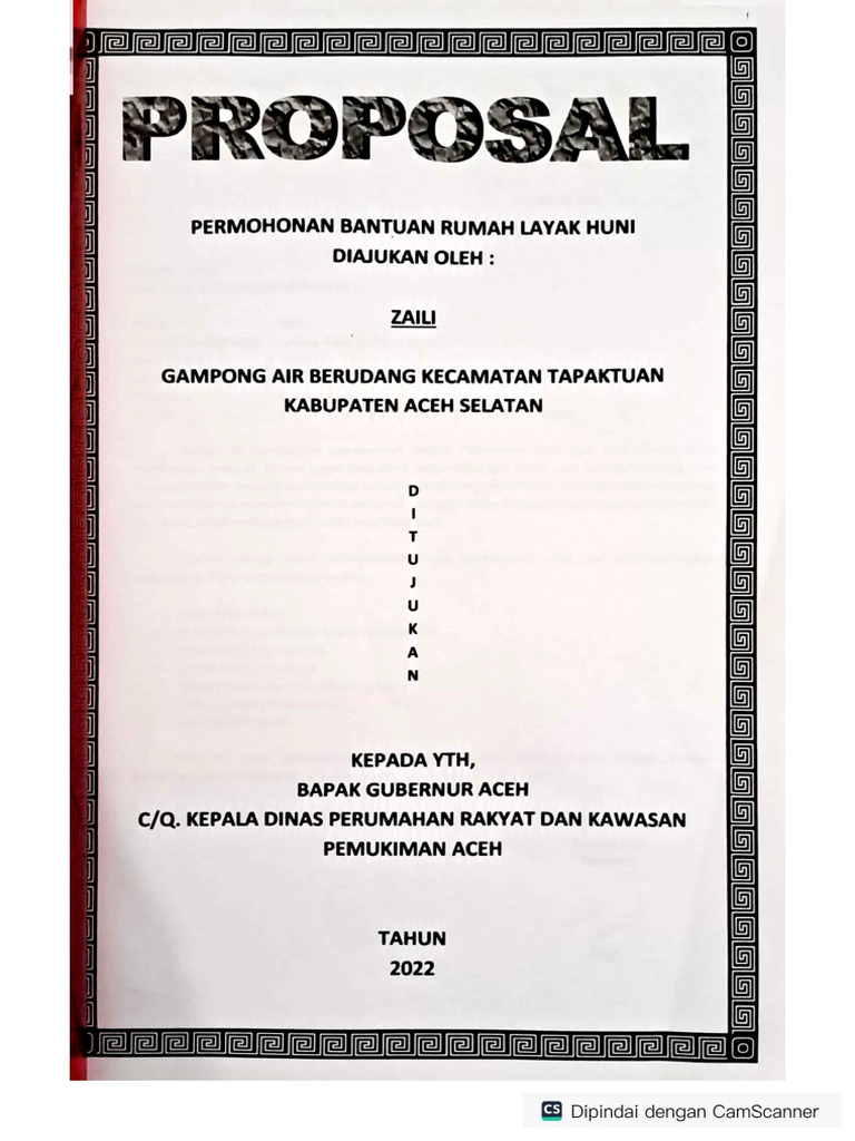 Contoh Proposal Rumah-1 | PDF