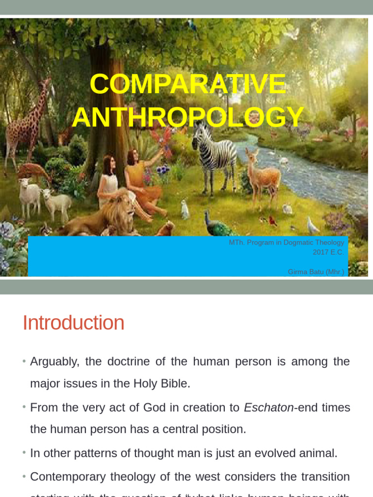 Comparative Anthropology | PDF | Behaviorism | Anthropology