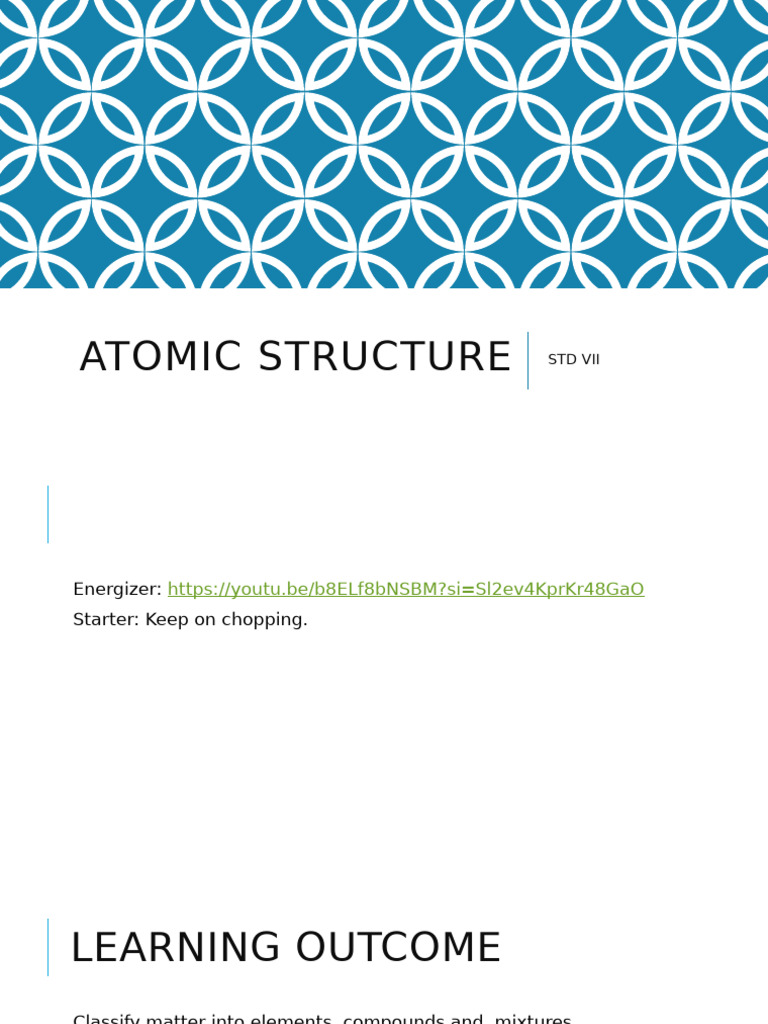 Atomic Structure | PDF