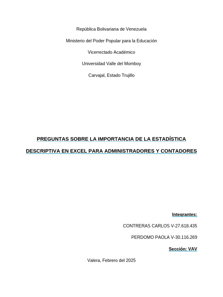 PREGUNTAS | PDF | Estadísticas descriptivas | Estadísticas