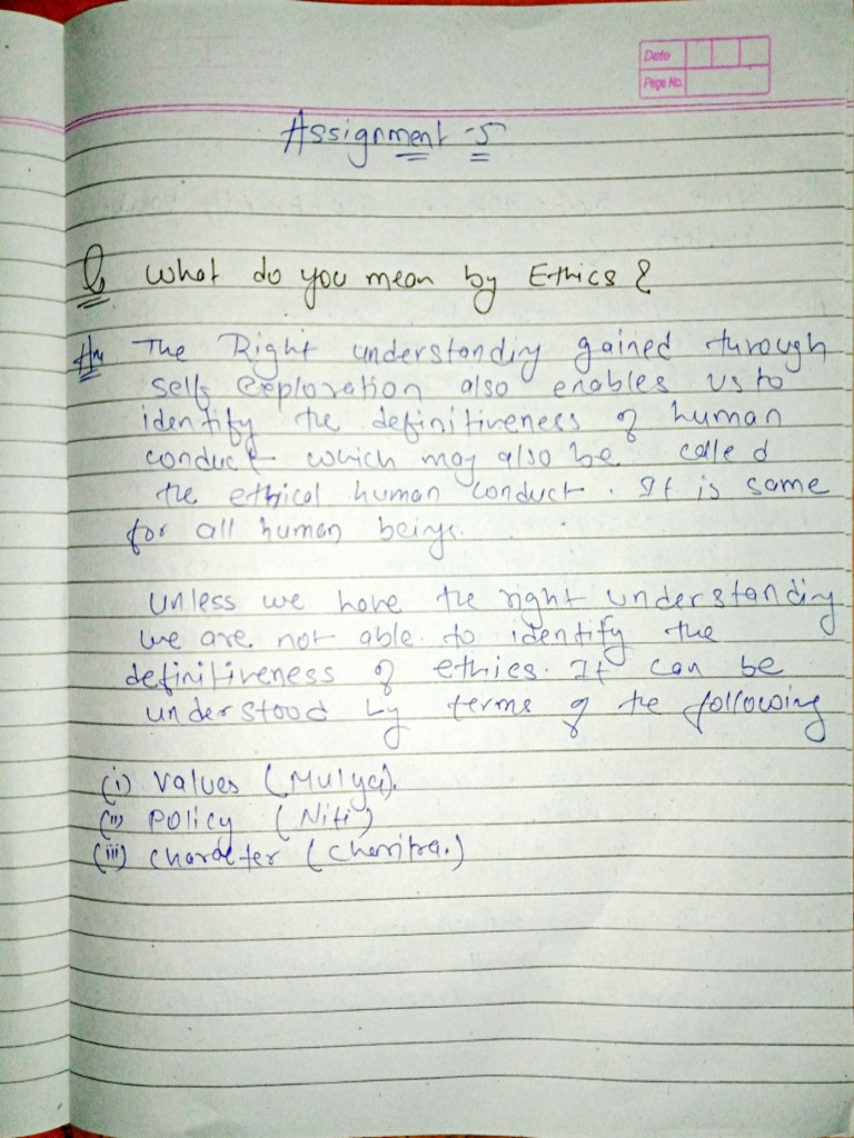 Universal Human Values Assignment Notes | PDF