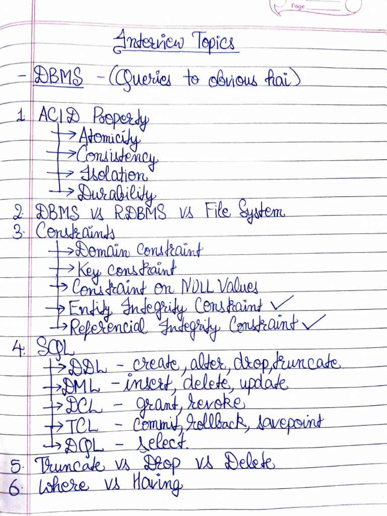 Interview Topics Subjectwise | PDF