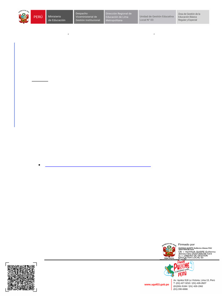 Oficio de Semana de Gestion 2025 | PDF