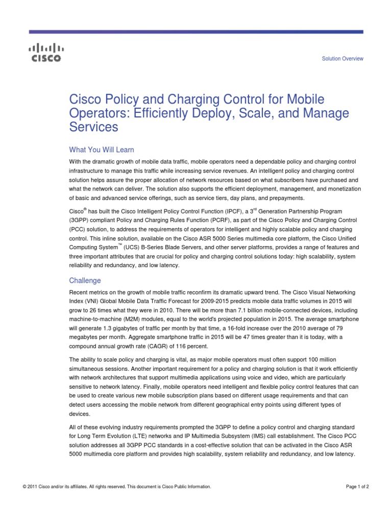 Solution Overview c22-609897 | PDF | Quality Of Service | Cisco Systems