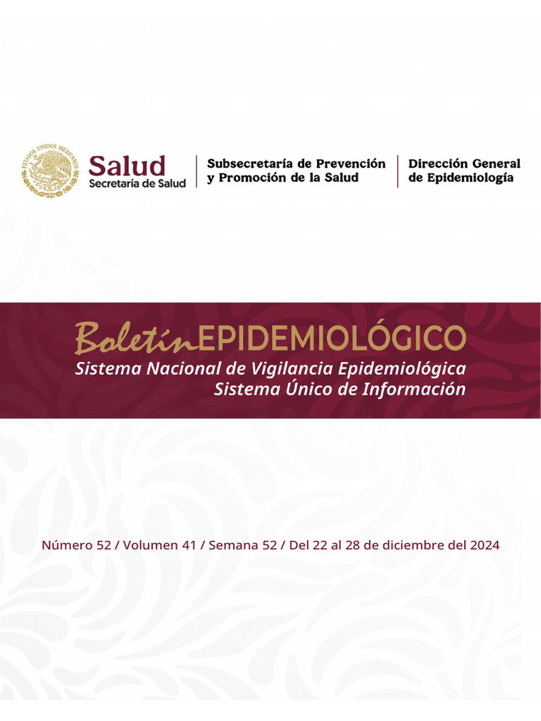 Boletin Nacional Sem52 | PDF | Enfermería | Cuidado de la salud