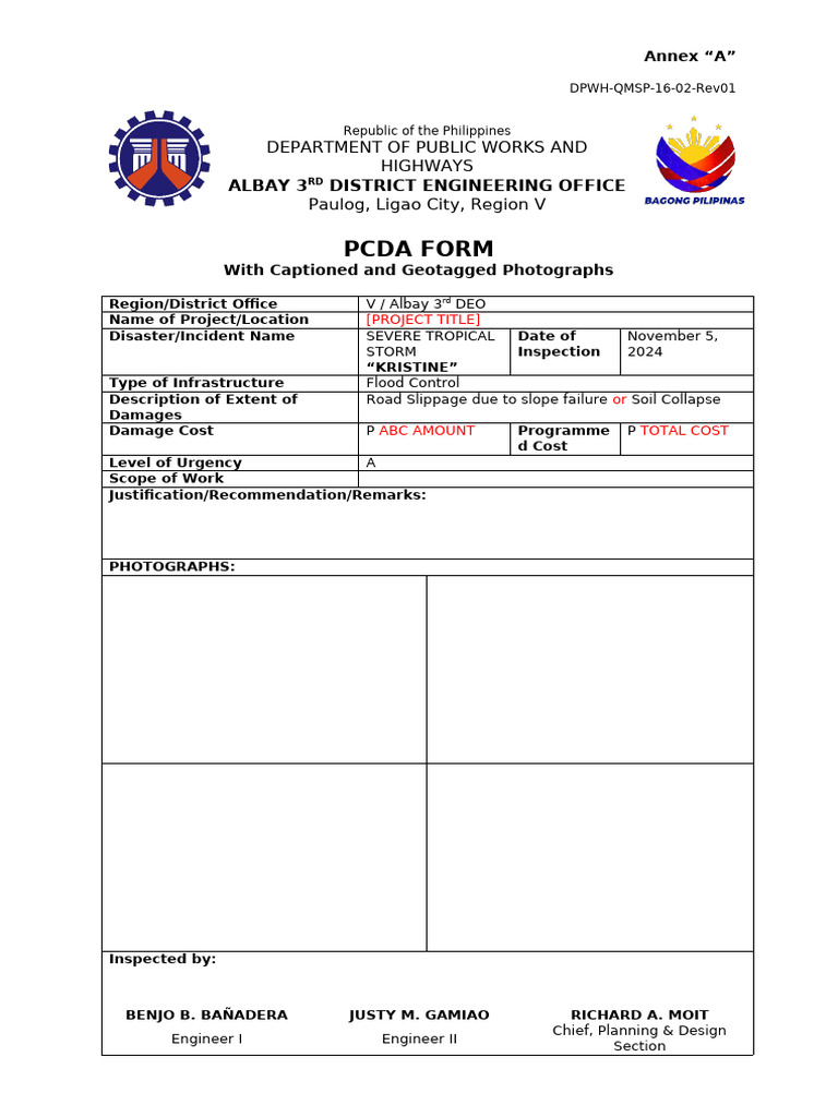 DPWH QMSP 16 02 Rev01 | PDF