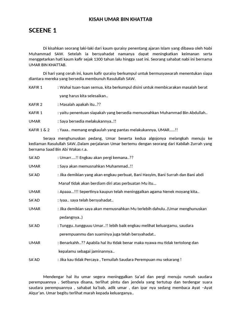 Kisah Umar Bin Khattab | PDF