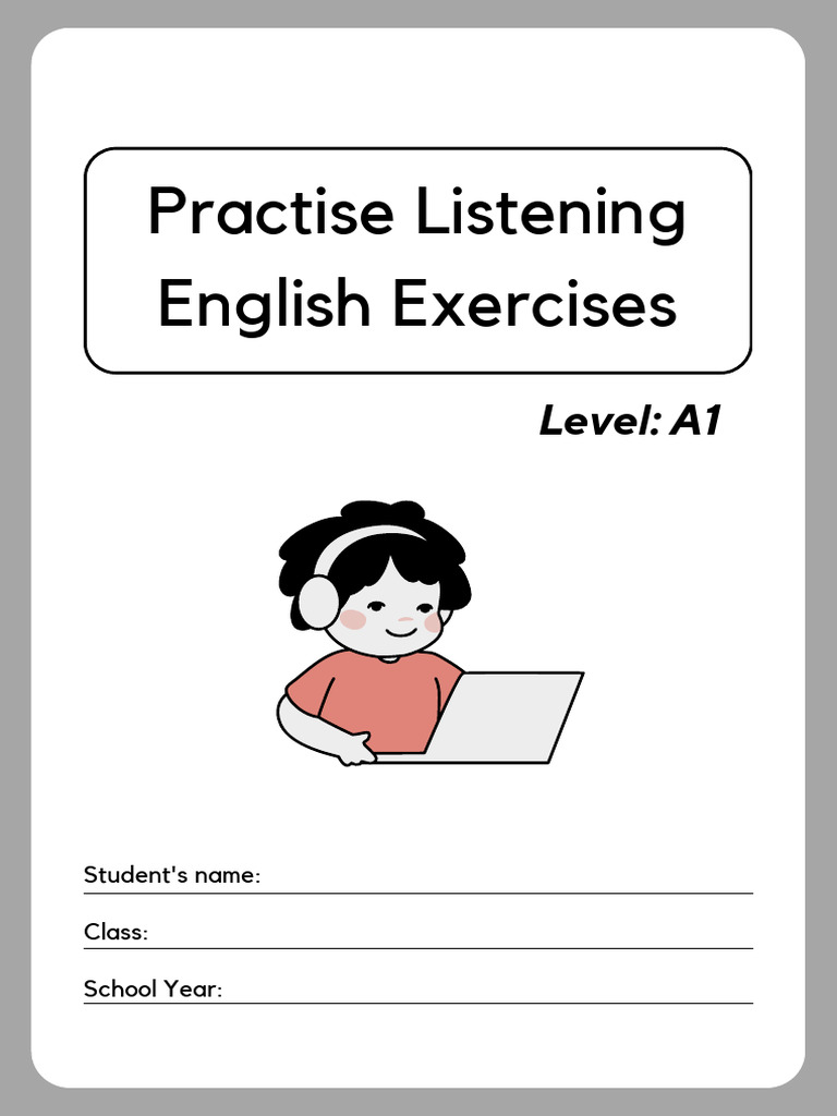 Practise Listening English Exercises - A1 - Cover | PDF