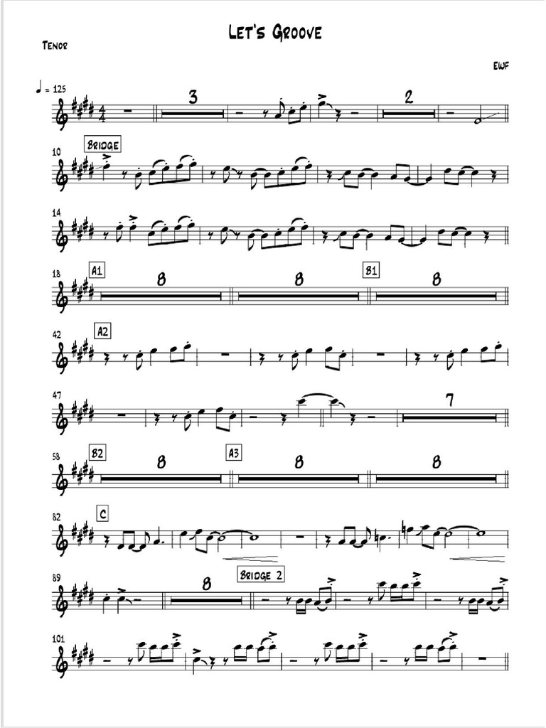 Lets Groove Sax Tenor .. | PDF