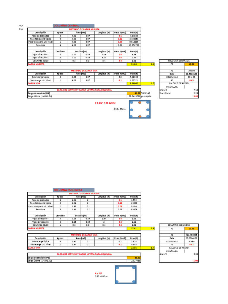 Metrado de Cargas | PDF