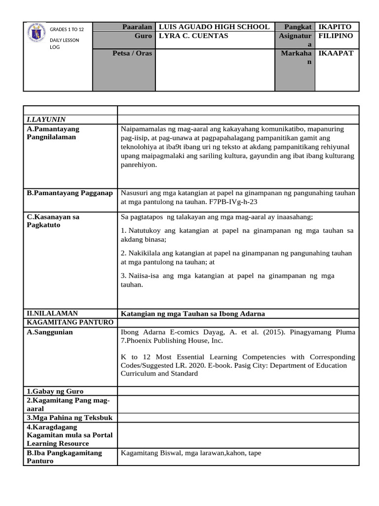 DLP-Fil3-Q3-W4-D1D2 (AutoRecovered) | PDF