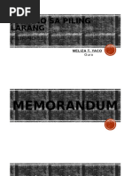 Pagsulat NG Memorandum | PDF