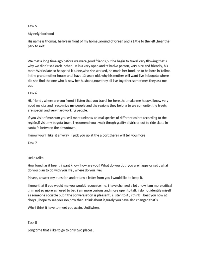 Exploring My Neighborhood and Favorites | PDF