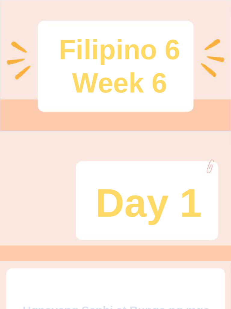 Fil6 q4 Week6 Melc | PDF