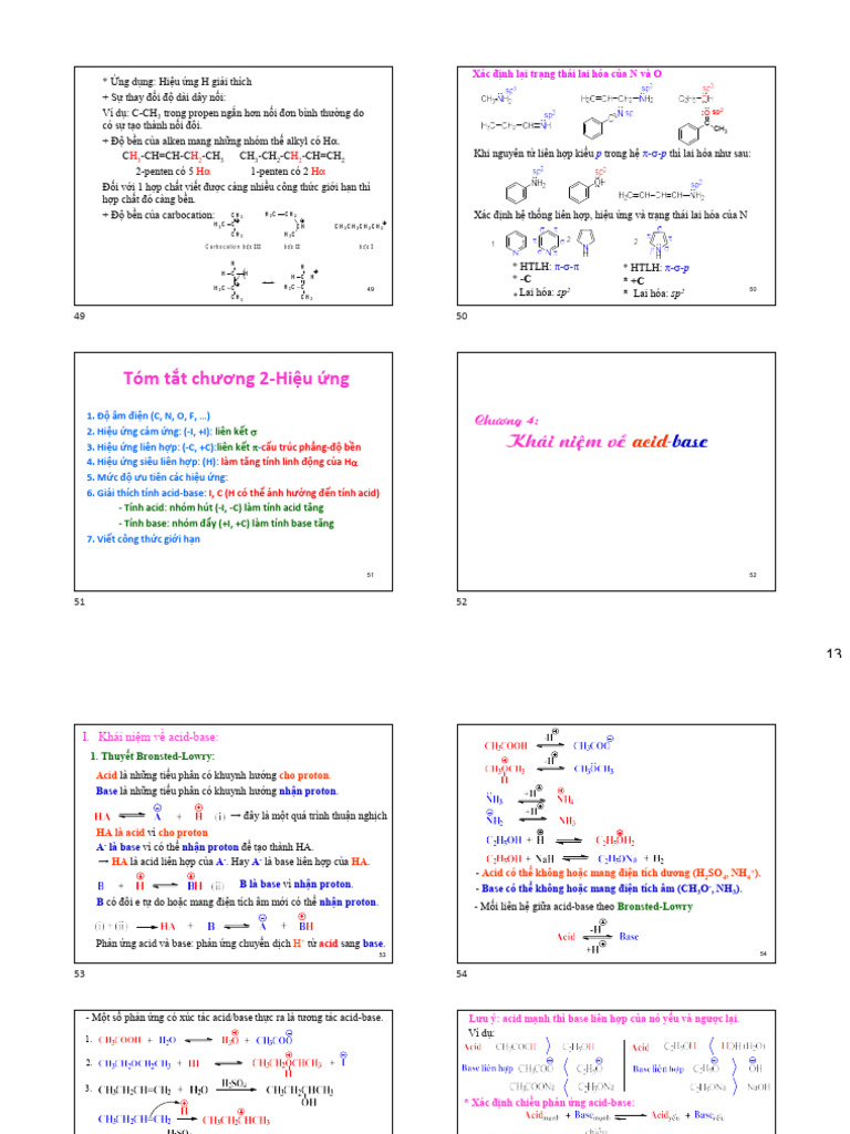 2024-HHC1 - Chuong 4 - Khai Niem Acid Base | PDF